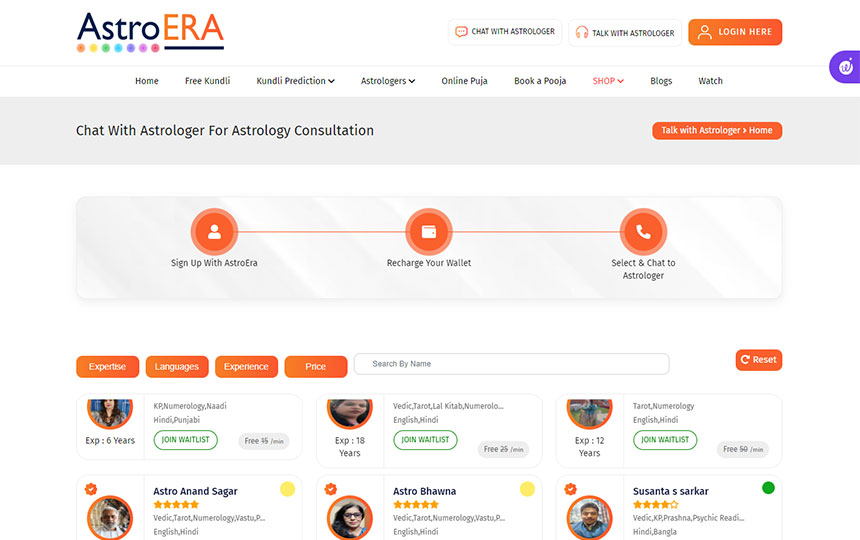 How to Initiate Free Jyotish chat